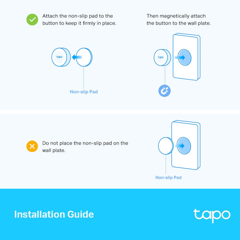 Tapo Smart Button, Remote Dimmer Switch, Wireless Control of Tapo Smar