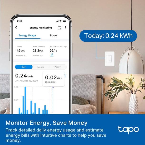 TP-Link Tapo Matter-Certified Smart Dimmer 3-Way Light Switch, Tapo ...