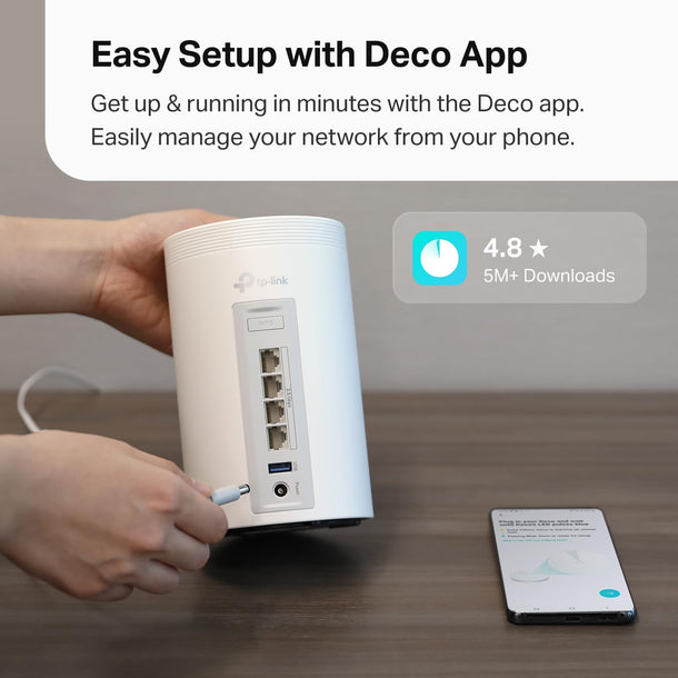 Deco WiFi 7 Tri-Band BE10000 Mesh System 3 Pack (Deco BE63) – TP-Link ...