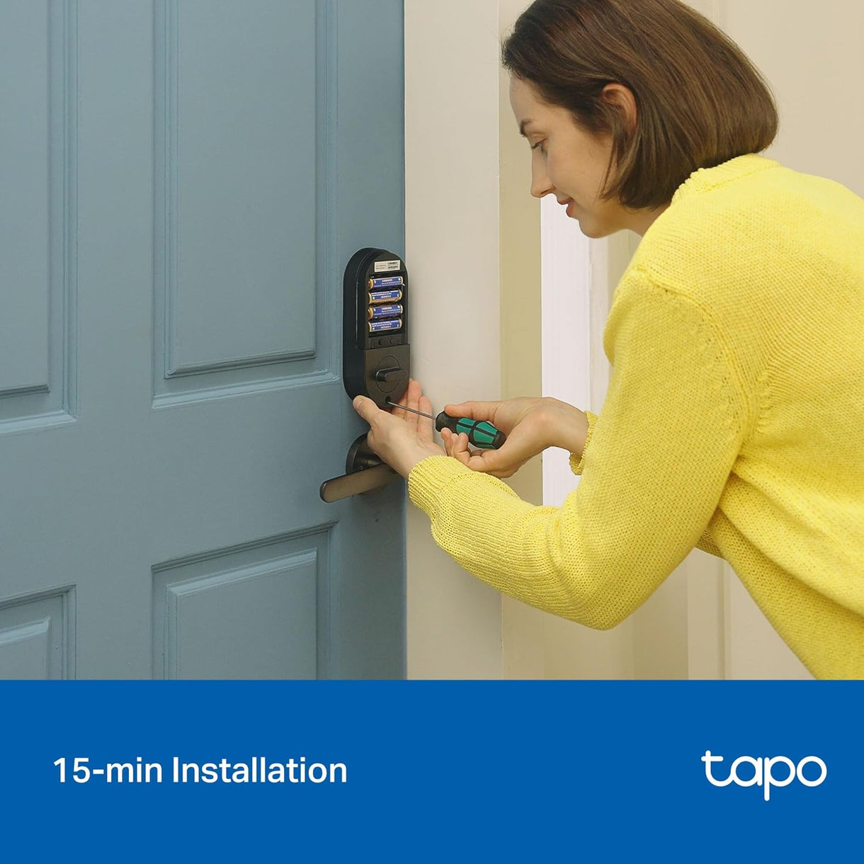 Keyless Smart Wi-Fi Deadbolt Door Lock, Tapo DL100 – TP-Link Tapo ...