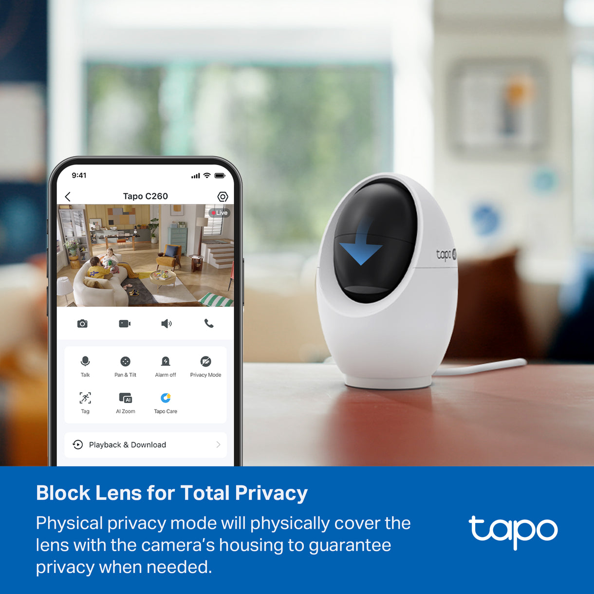4K Ultra HD Pan/Tilt Dual-Band WiFi Indoor Security Camera, Tapo C260 – TP-Link Tapo Official Store