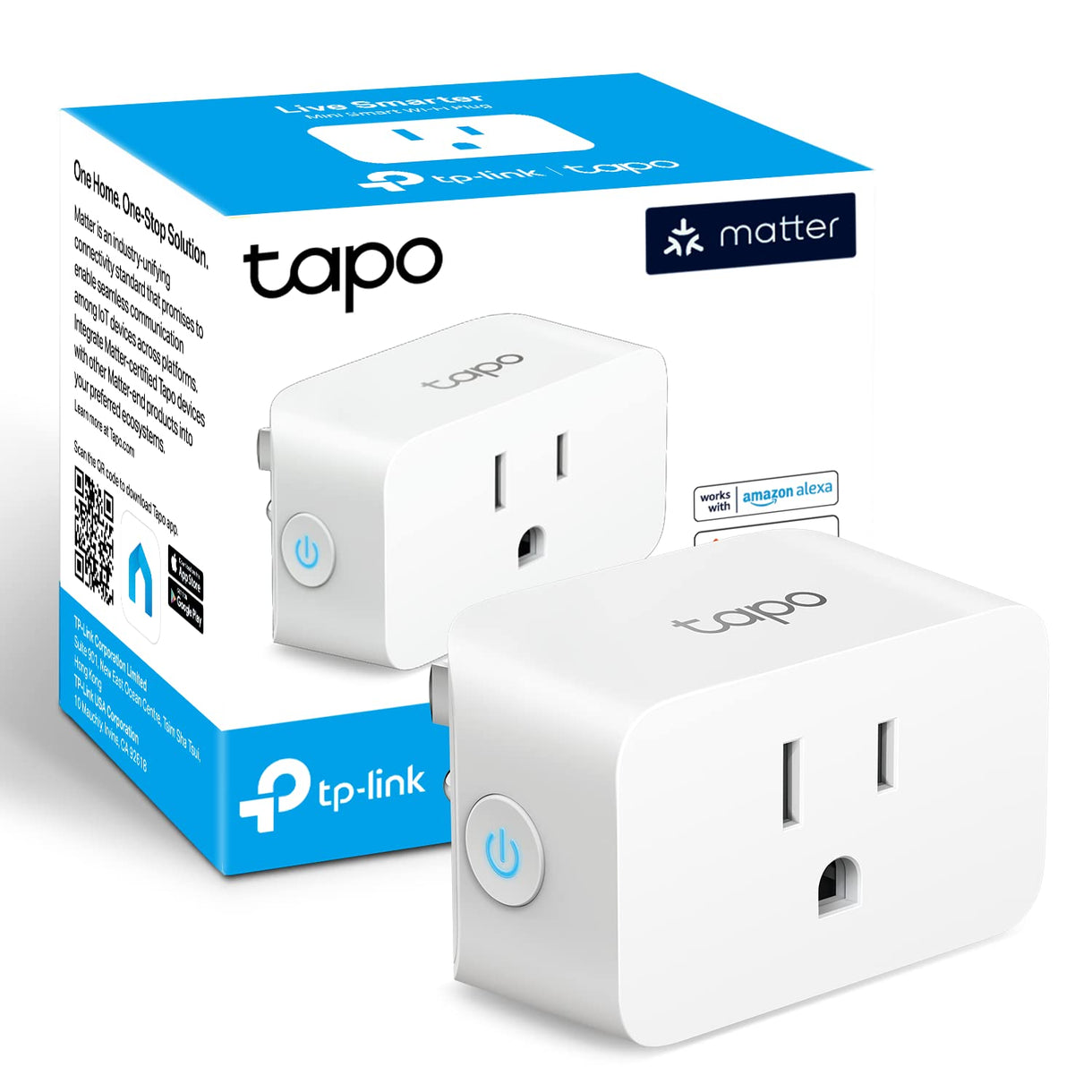 TP-Link Tapo Matter-Certified Smart Plug Mini 15A, Tapo P125M – TP-Link Tapo Official Store